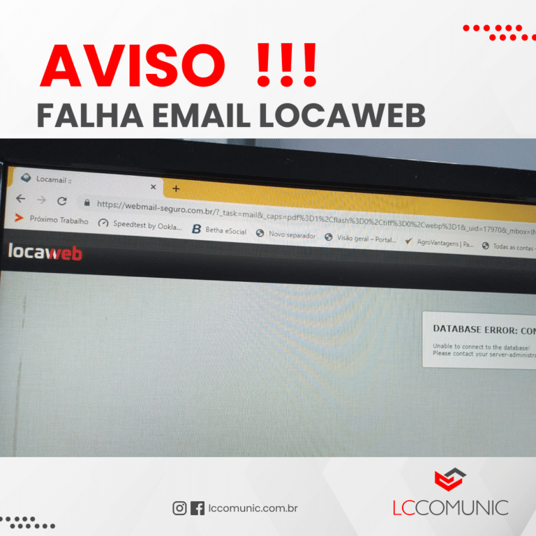 Problemas reportados com o e-mail no servidor da Locaweb / LocaMail ...